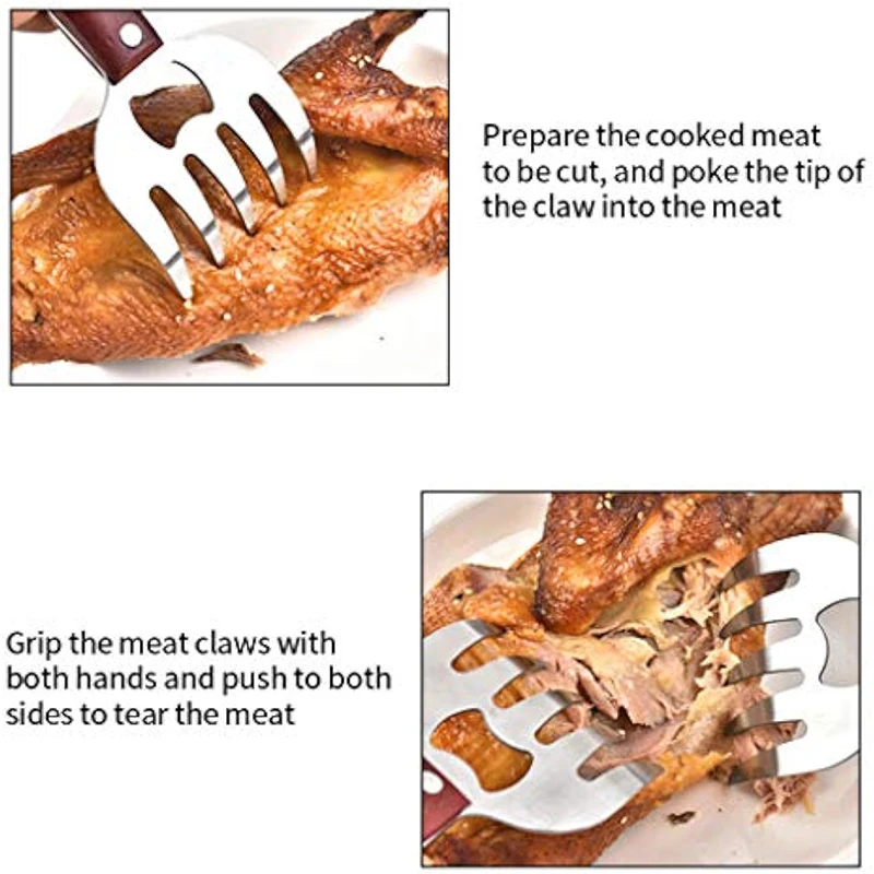 Bear Claws Shredde Manual Meat Clamp Roasting Fork Kitchen Tool ...