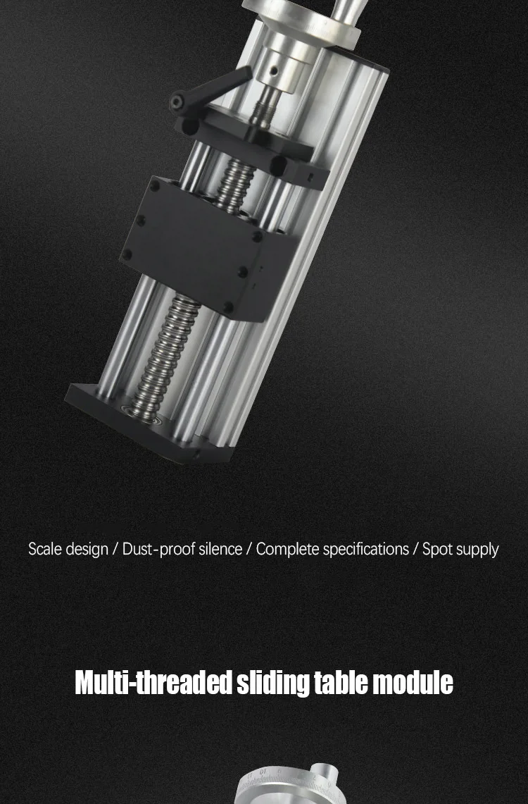 Stroke 100mm Yt002 Linear Module Ball Screw Table Slides Optical Linear ...