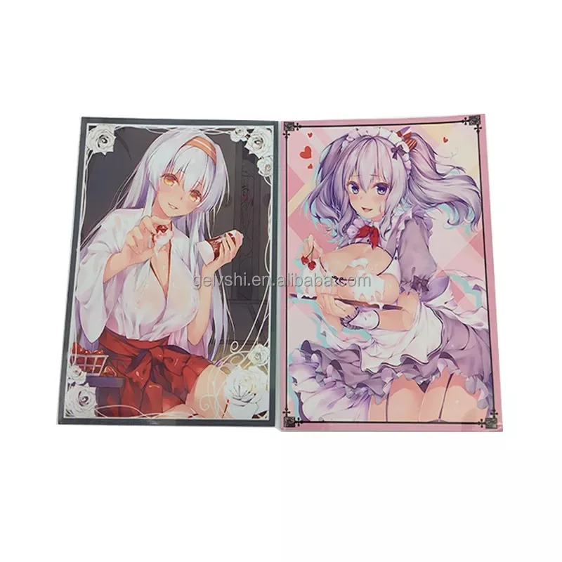 Sexy Mtg Yugioh Tcg Board Game Art Printed Holographic Yugioh Mtg Tcg Custom Plastic Card Sleeve ...