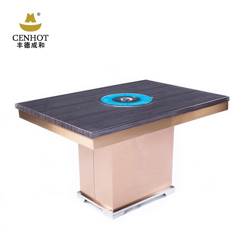 Cenhot Marble Restaurant Korean Stove Table Smokeless Korean BBQ Grill ...