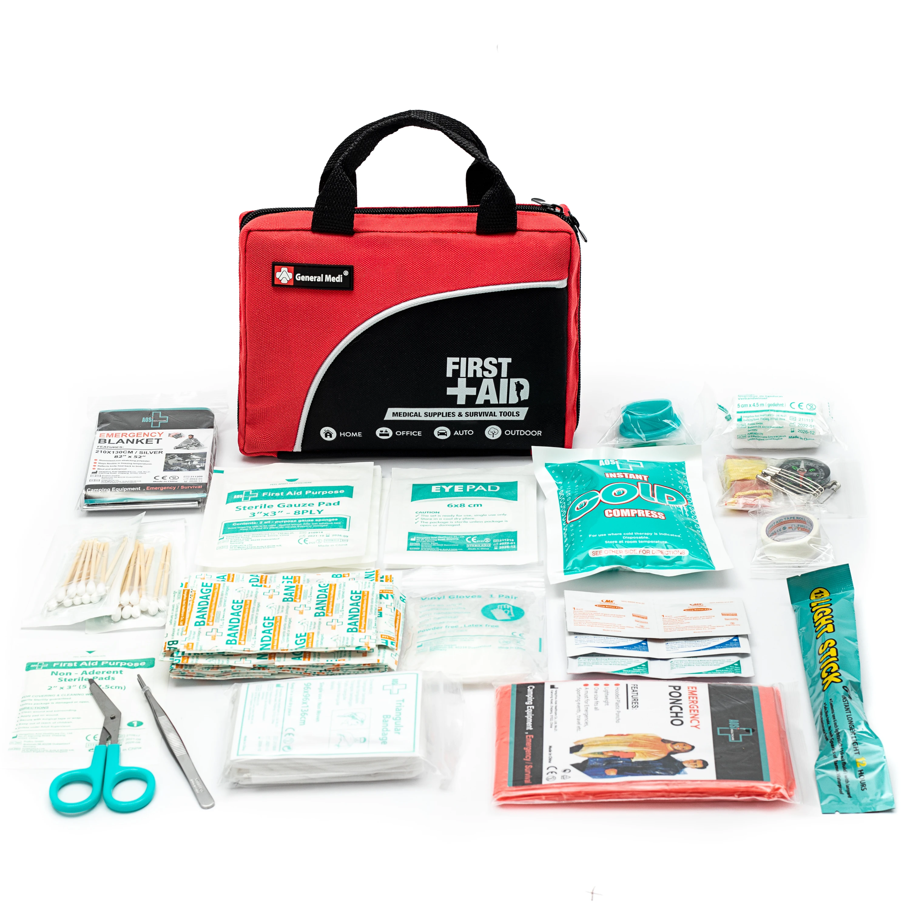 New Design Hot Sale First Aid Kits Supplies Medical First Aid Kit Boxes ...