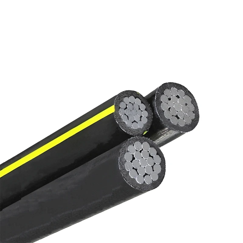 Low Voltage 2/0 Aluminum Conductor Triplex URD Direct Burial Cable XLPE ...