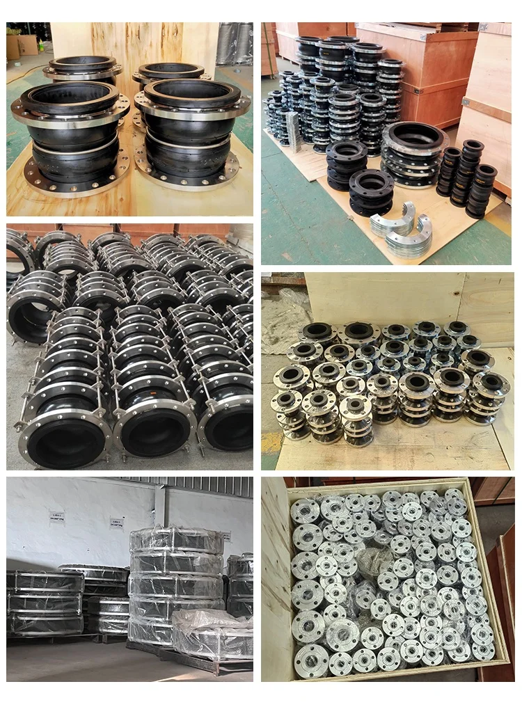 Rubber Coupling Pipeline Bellows Compensator Clamp EPDM Flexible Rubber ...