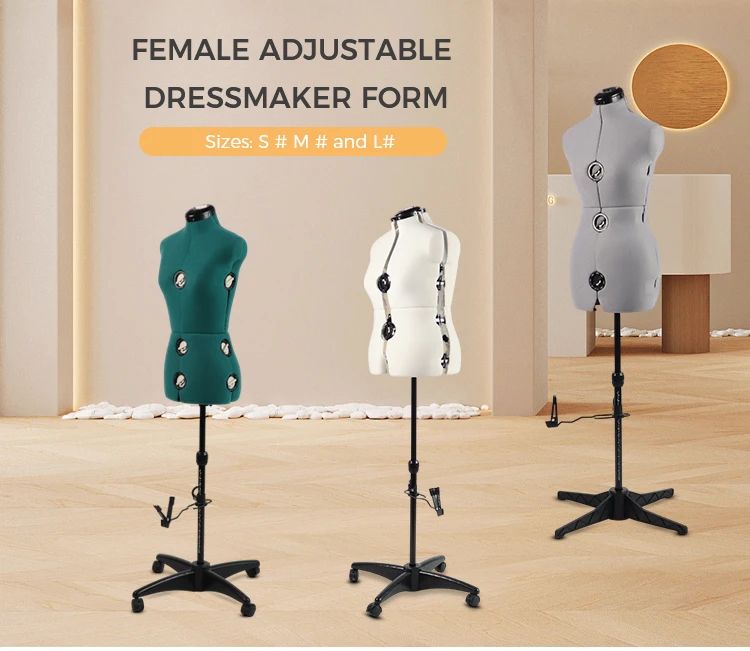 Commercial Adjustable Mannequin Female Body Dressmakers Dummy Torso ...