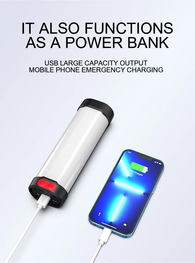 Multi-function 3000mah Ip66 Waterproof Drop-proof Torch Light Portable Fast Charging Led Solar ...