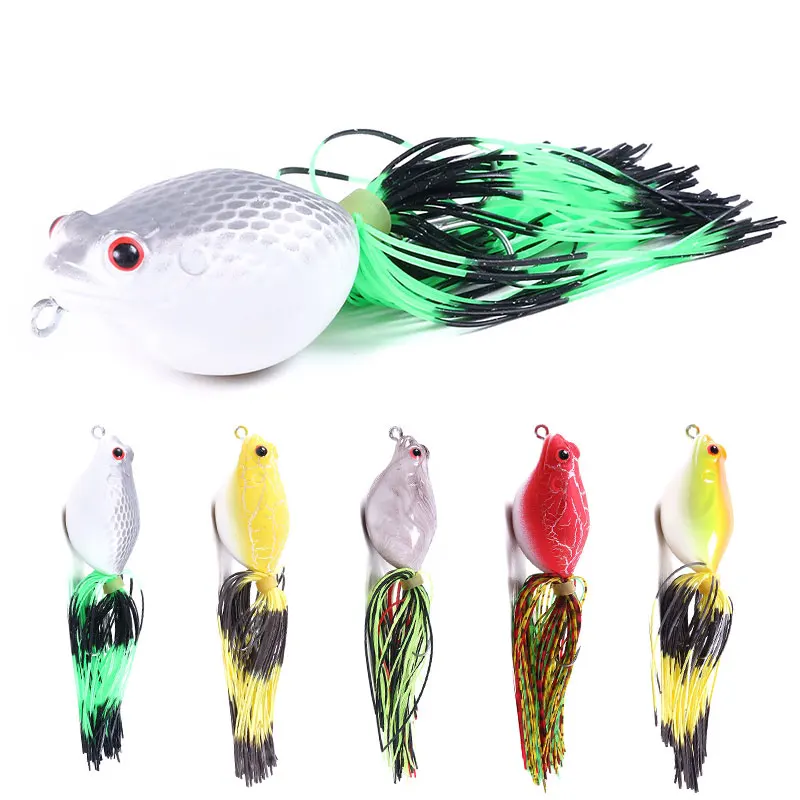 10cm 13 5g Topwater Hard Bass Bait Snakehead Abs Plastic Hard Frog Lure ...