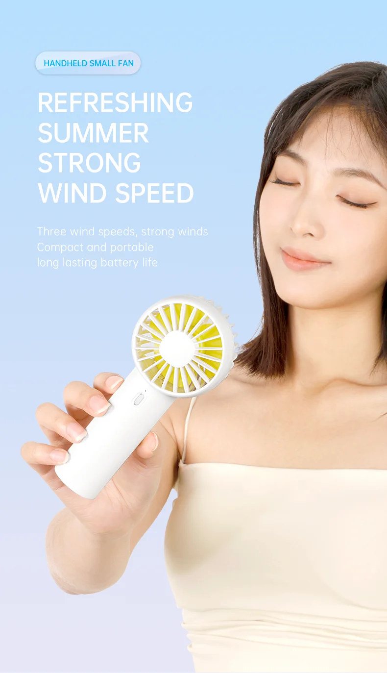 Cool Mini Fan - Portable Rechargeable Handheld Fan