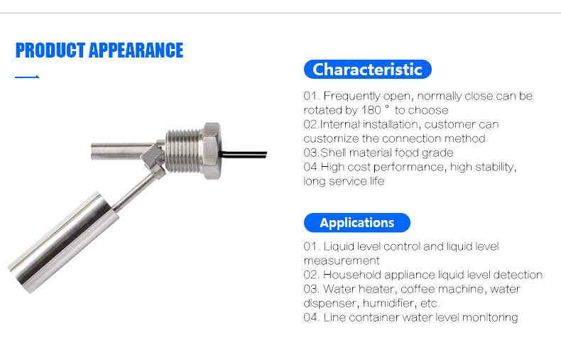 Electrical water level control float switch float switch water level ...