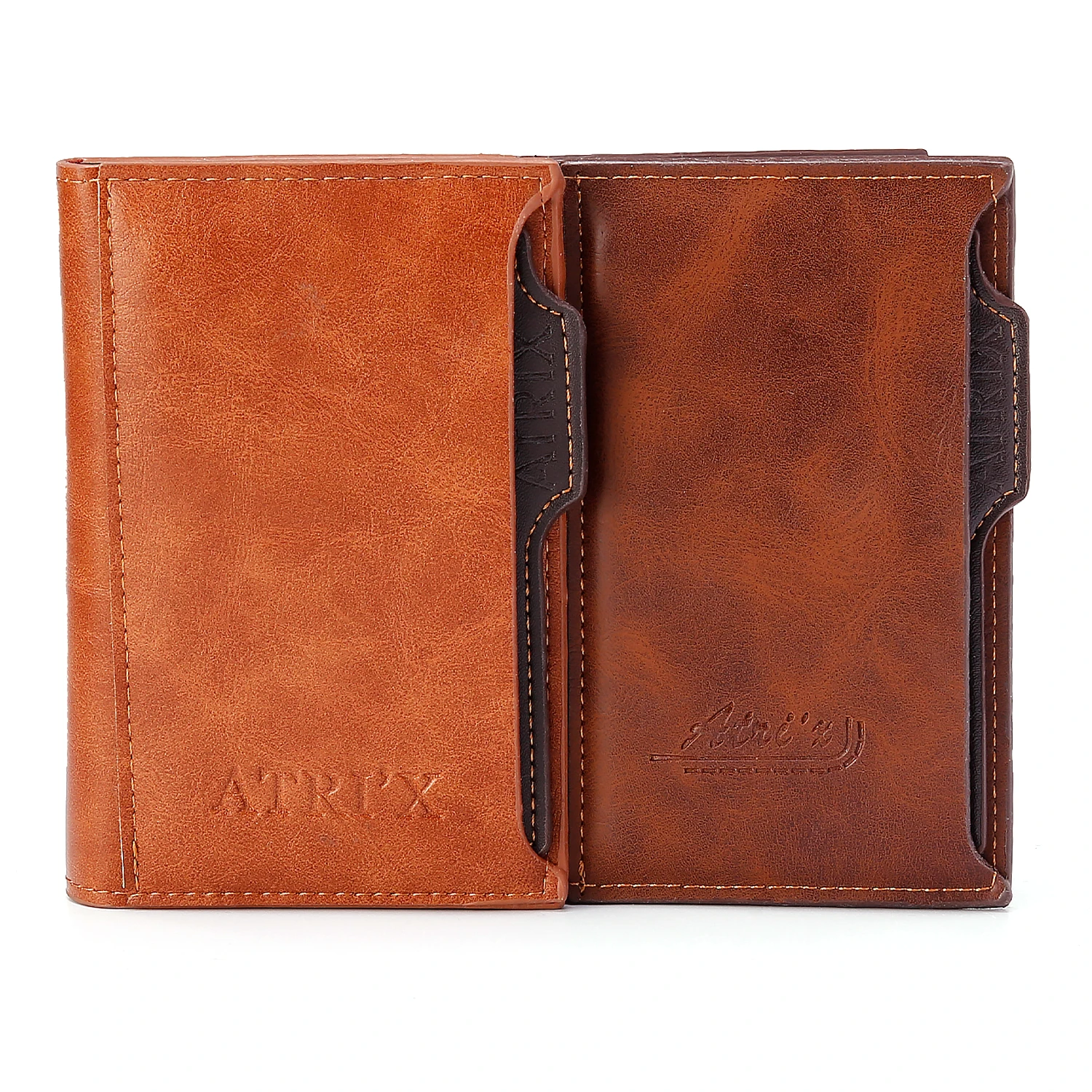 Fashion Vintage Wallet Mens pu Leather Long Bifold Wallet custom logo ...