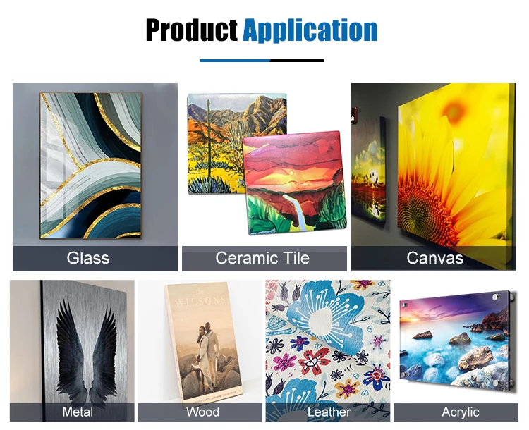 Digital Plexiglass Ricoh Gen6 UV Acrylic Glass Flatbed Printer on Wood ...