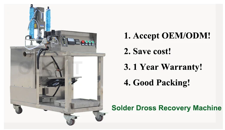High Quality Solder Dross Tin Waste Slug Smelting Recovery Machine