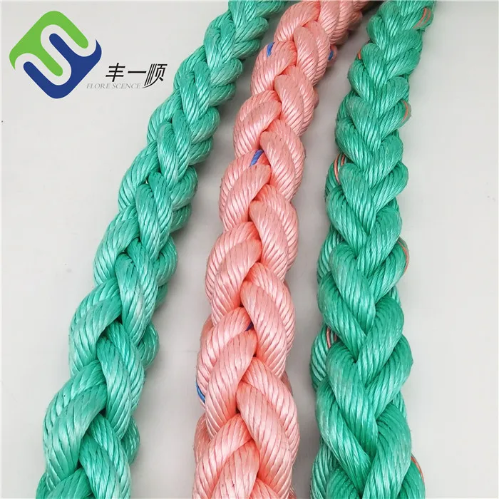 Floating 8 Strand Braided 28mm-96mm Polypropylene Pp Danline Ship Marine Mooring Rope - Buy 8 ...