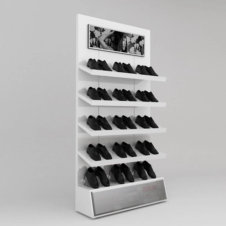 Shoe Store Furniture Sneaker Shelves Rack Display Stand and Showcase ...