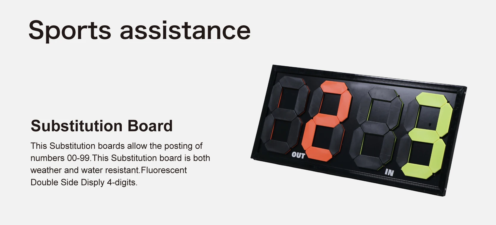 Manual Football Soccer Player Change Board Pvc Two Sides Substitution ...