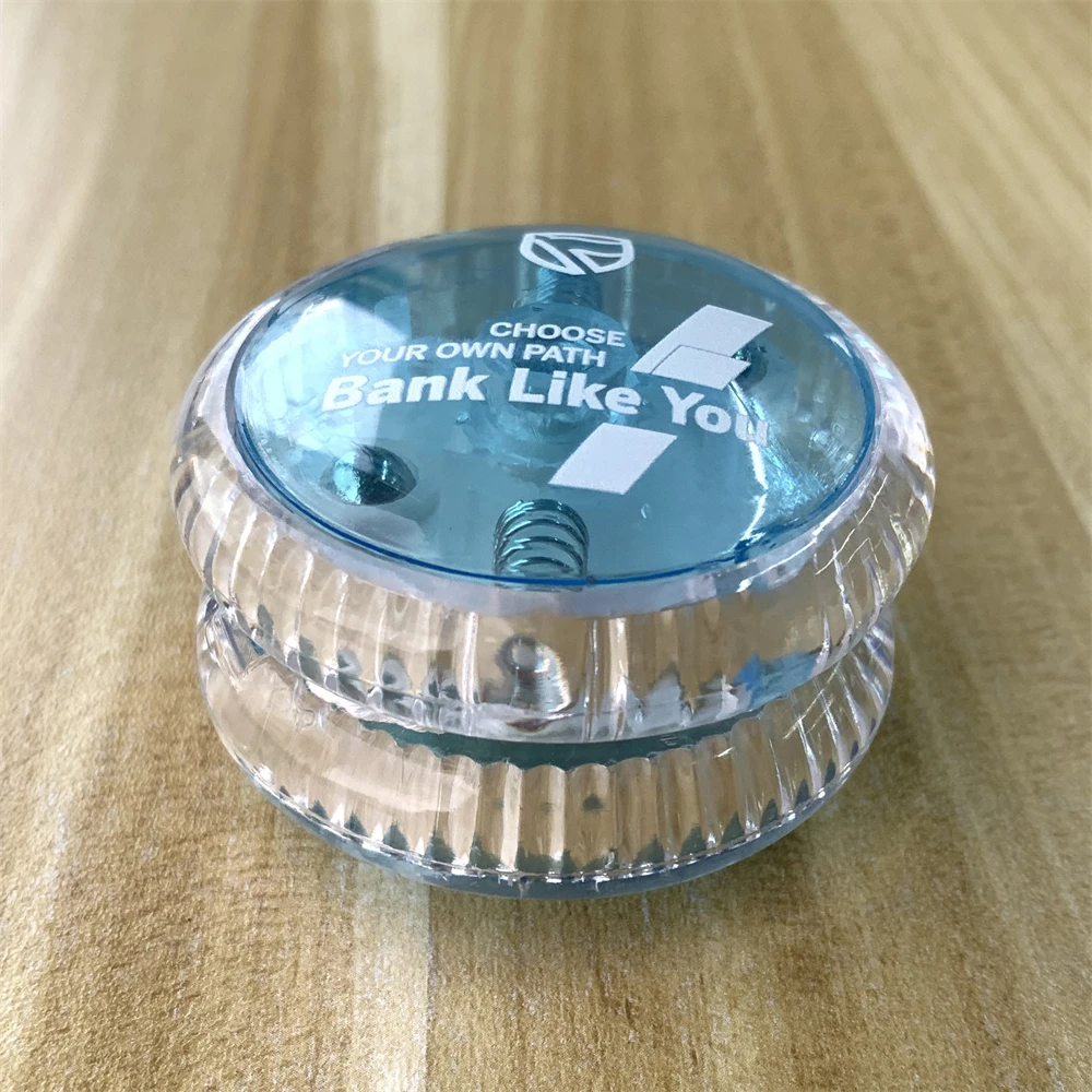 Custom Design Uv Printing Plastic Transparent Pink Blue Bearing ...