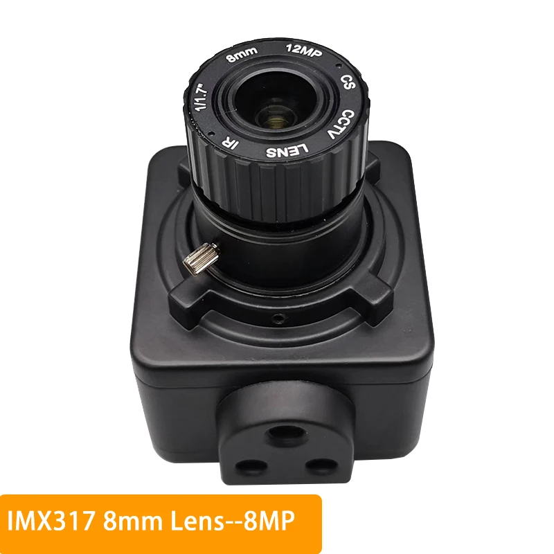 8MP 4K Autofocus CCTV Camera CMOS IMX317 With 8mm Lens 57 Degree High ...