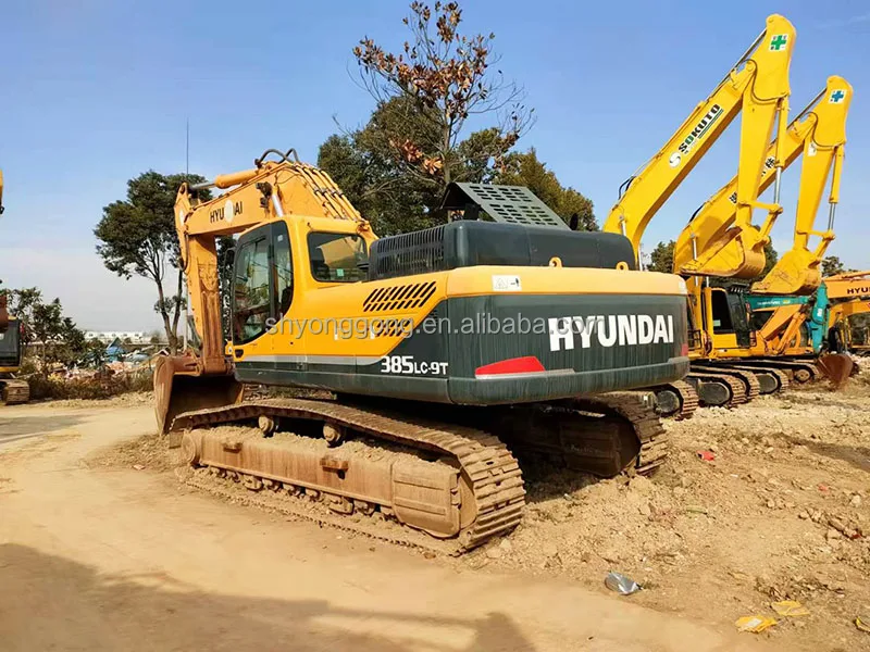 Heavy Duty Used Hyundai 385LC-9T Excavator 38 Ton Hydraulic Crawler ...