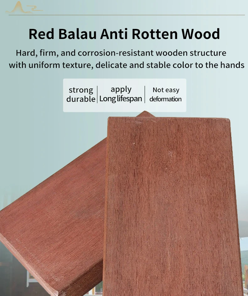 Balau Wood Anti-corrosion Wood Flooring,Outdoor Landscape Anti ...