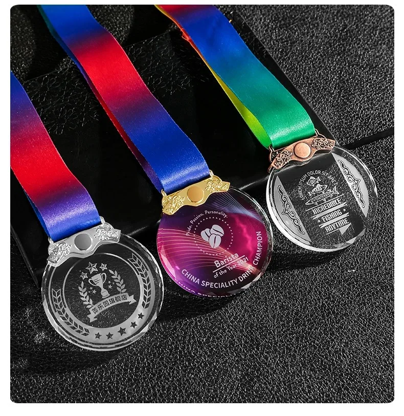 MH-NJ00720 Personalized Souvenirs - Wholesale Glass Medals