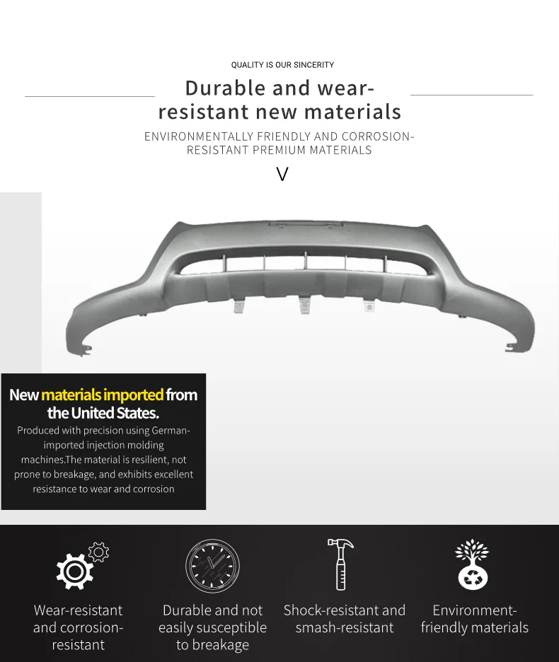 DAXIN Auto Parts Body Kit Car Bumper for Hyundai SANTAFE 2009 86525 ...