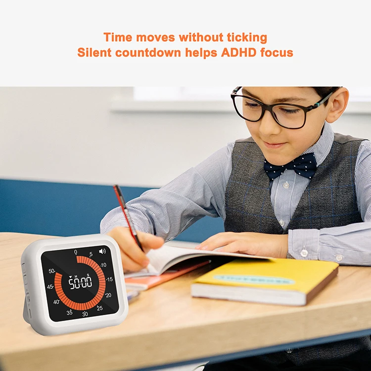 Visual Digital Timer for Kitchen - Smart Silent Rotary Timer, Eco ...
