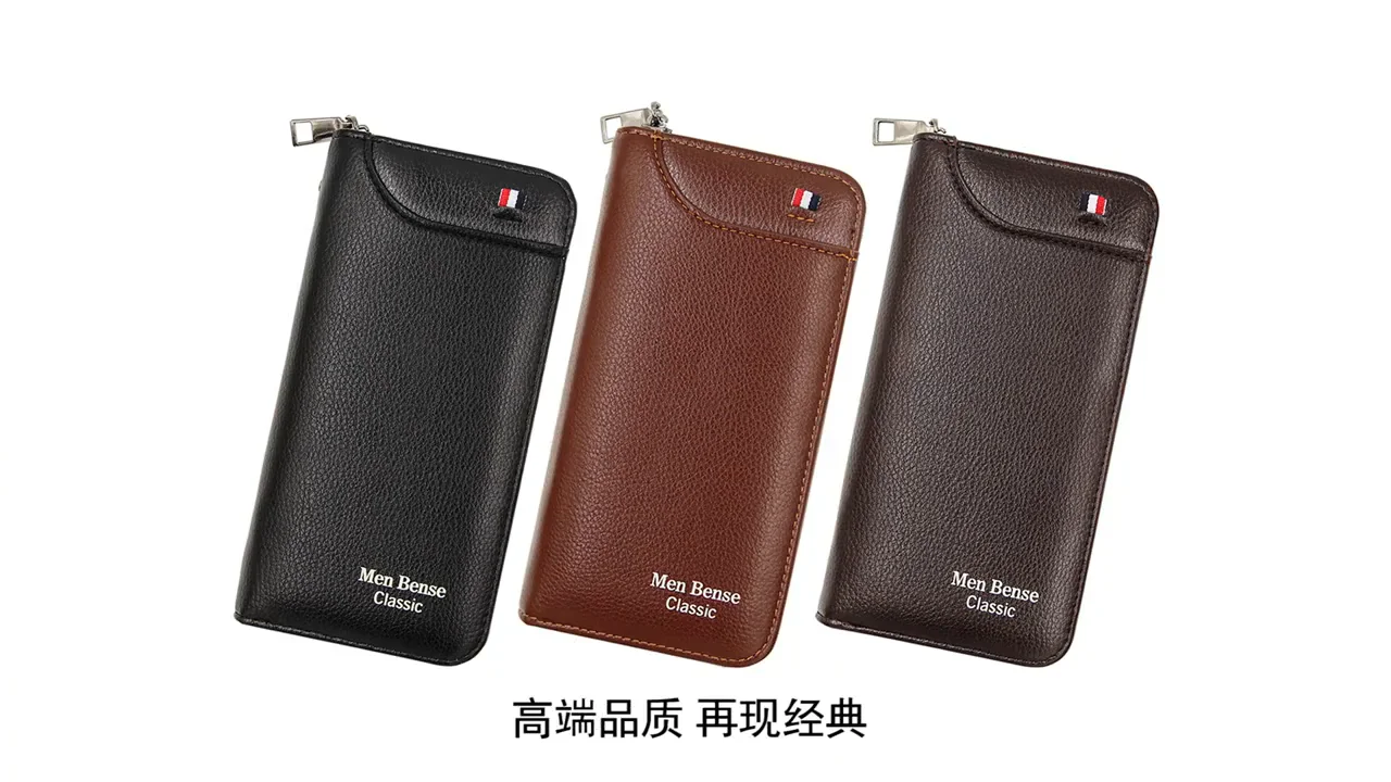 Menbense 2022 New Style Men's Pu Leather Long Section Suit Zipper ...