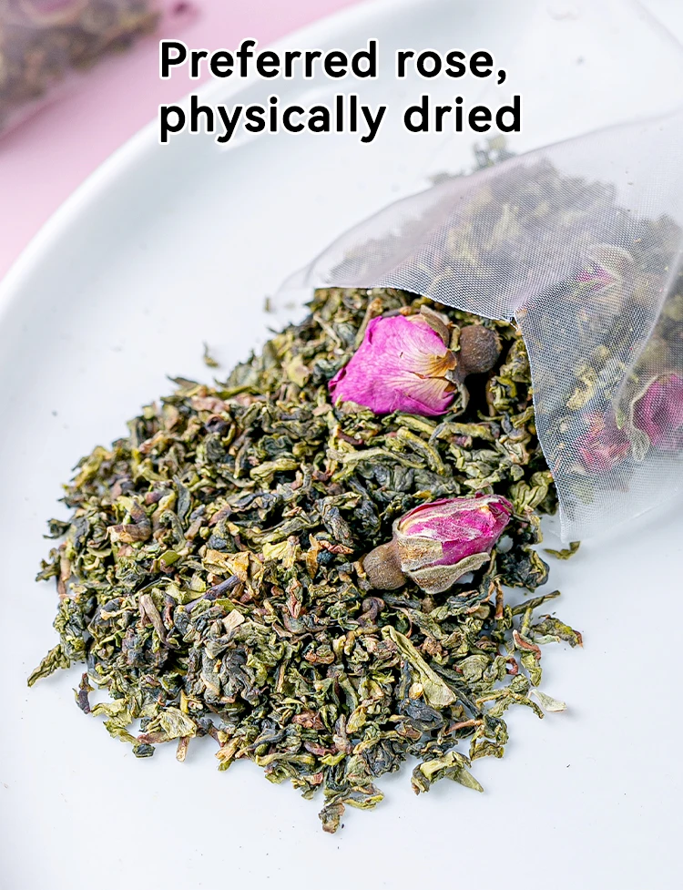 30 Bags Of Rose Oolong Tea Triangle Tea Bag Milk Tea Shop Special Raw ...