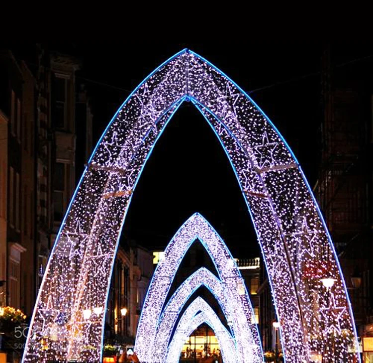 Giant LED Arch Lights - Customizable Outdoor Decor Solutions