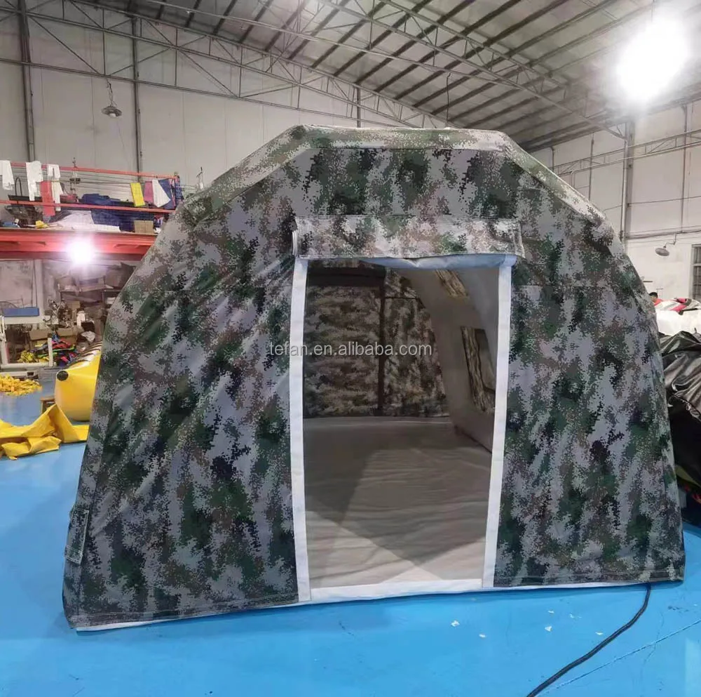Air Tight 10*8ft Air Camping Tube Inflatable Camouflage Tent For ...