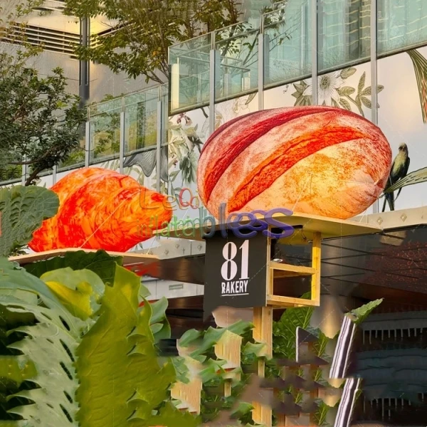 Inflatable Croissant Model - Perfect for Winter Events