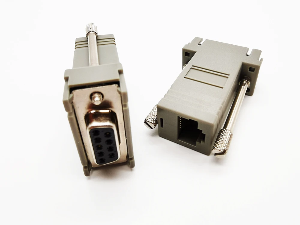 DB9 Female to RJ45 Modular Adapter - Ethernet Solution