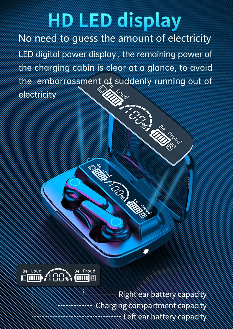 M19 Earbuds - Intelligent TWS Earphones with Touch Control