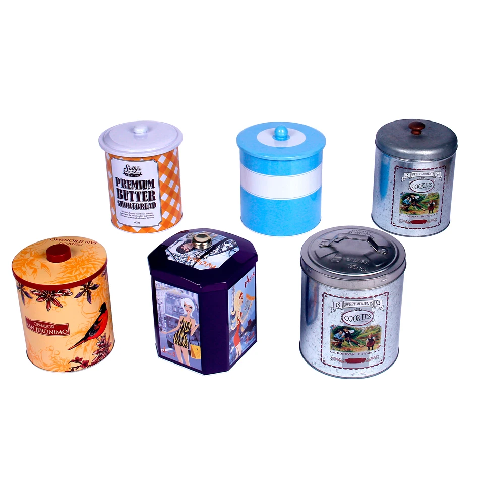 Custom Metal Cookie Biscuit Box Tin Can Packaging - Buy Metal Biscuit ...
