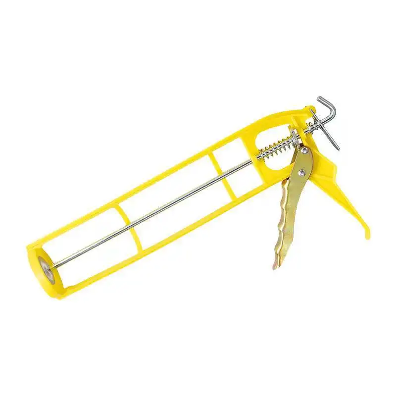 Yellow Plastic Cartridge Silicone Sealant Skeleton Caulking Gun - Buy ...