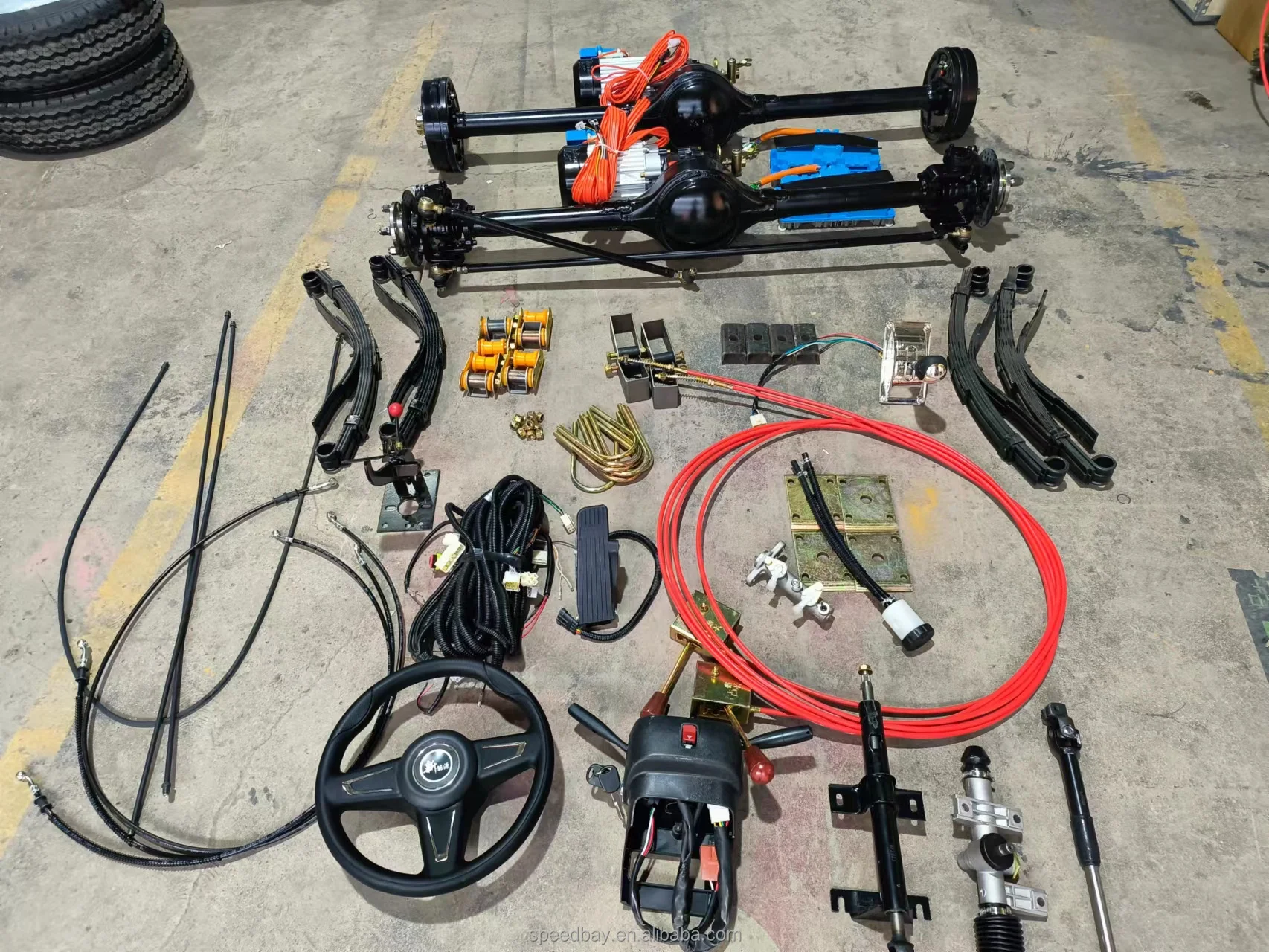 Electric Vehicle Suspension - Leaf Spring & Motor Controller