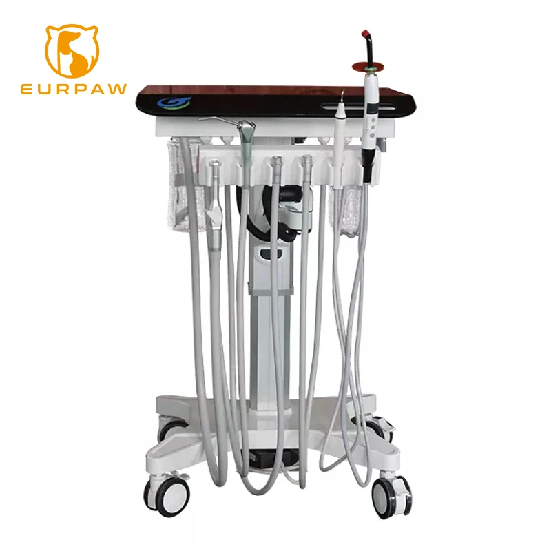 Eurpet Veterinary Equipment Portable Mobile Dental Unit Cart Dental ...