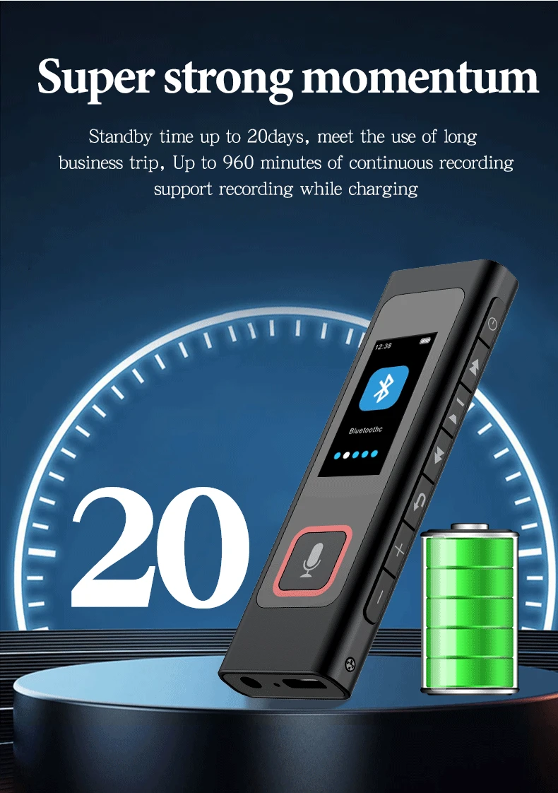 HBNKH Voice Activated Recorder - Ultra Compact & High Performance