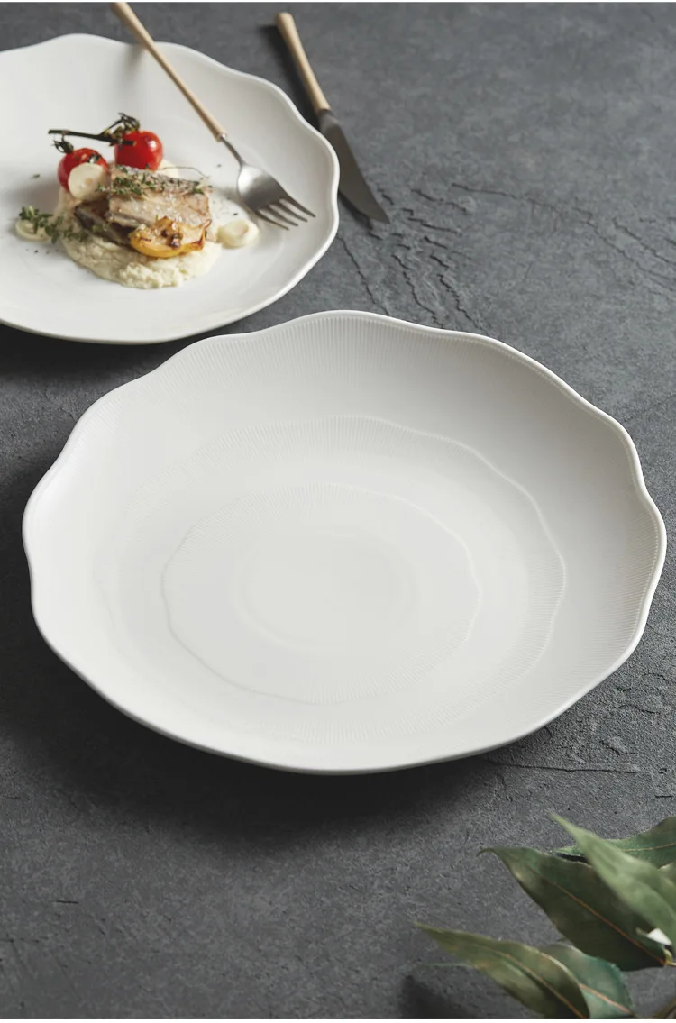 Modern Crockery Big Dishes For Restaurant Large Serving Dinner Waves ...