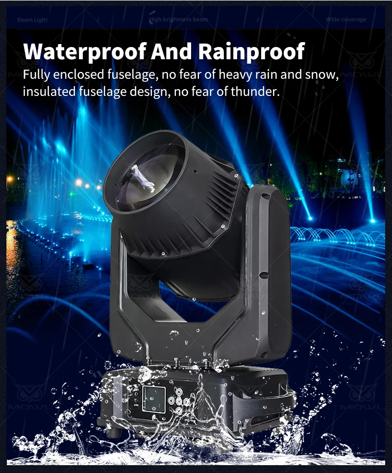 Waterproof Outdoor Ip65 200w Dmx Led Beam Moving Head Light With Pattern Effect - Buy Outdoor ...