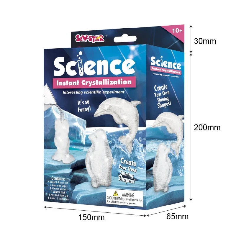 Color Box Cool Kids Science DIY Toys - Instant Crystallization Kit