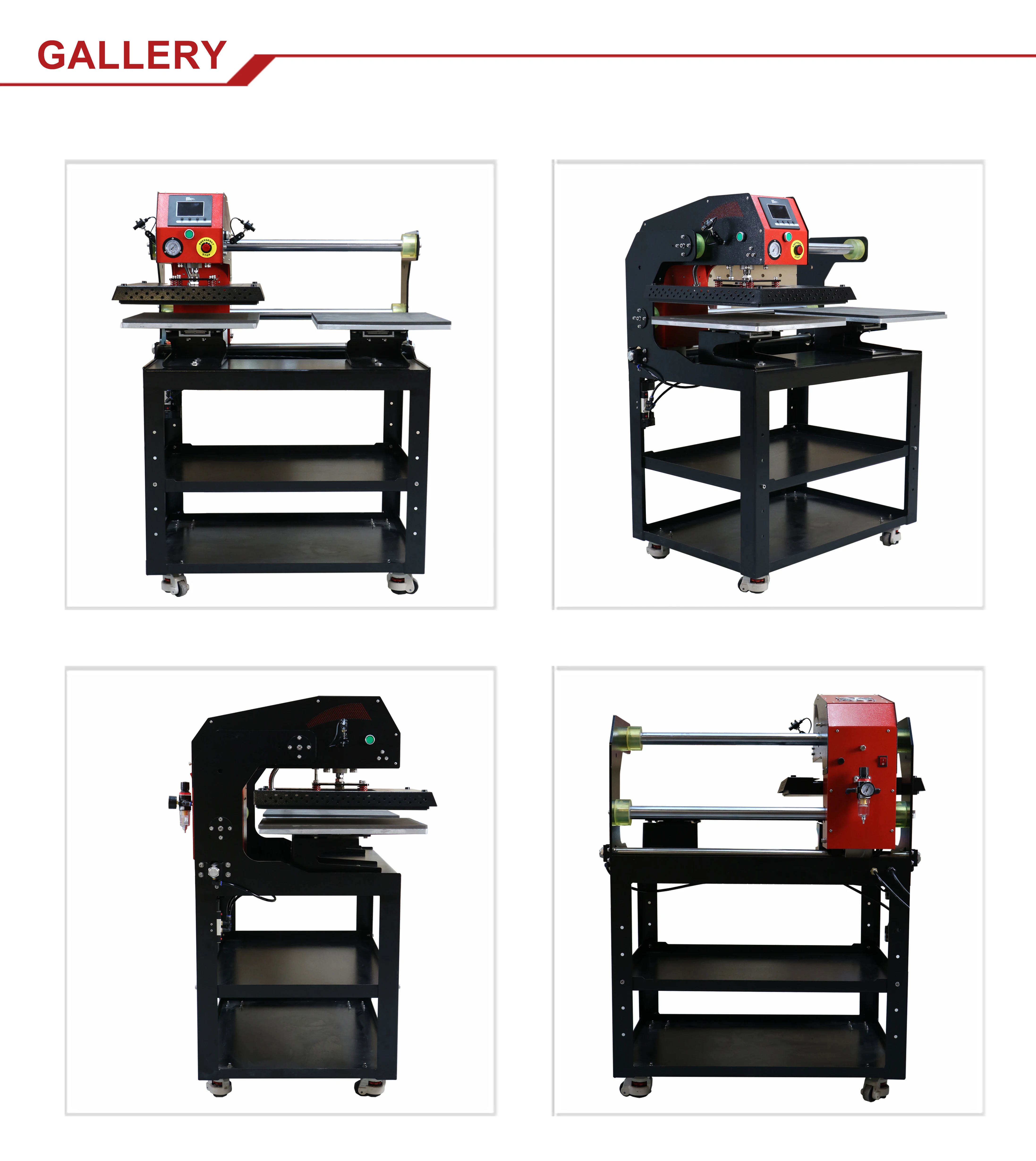 Pneumatic Dual-Station Shuttle Heat Press with Laser Positioning