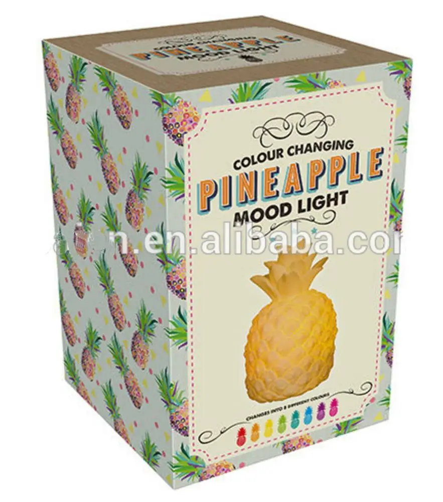 Led Color Changing Pvc Pineapple Mood Light - Buy Pineapple Light,Mood ...
