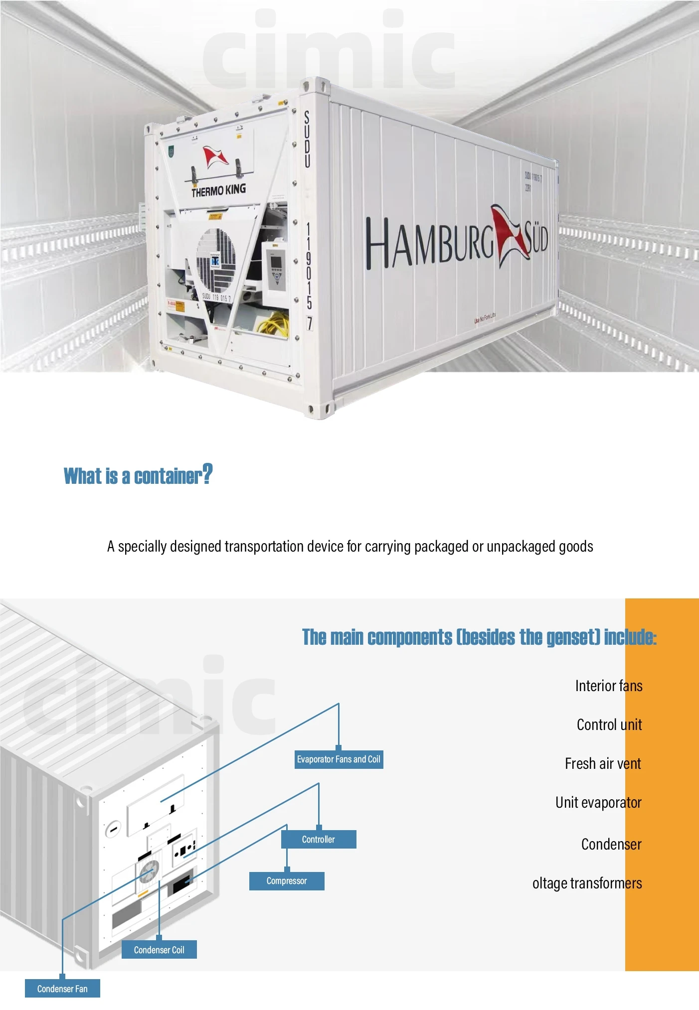 Reefer Refrigerated Containers 40 Feet Reefer Container Bv Or Lr Certificate Dnv.2.7.1 40 Feet ...
