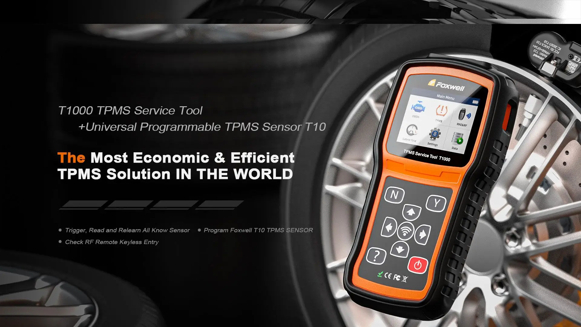 Professional Tpms Factory Direct Car Tpms Tool Foxwell T1000 Tpms ...