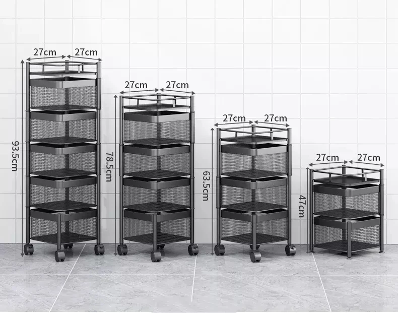 5-tier Kitchen Storage Rack - Efficient Space Utilization