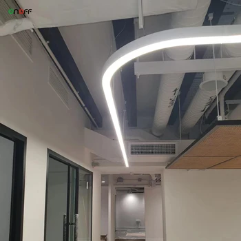 Curved Profile Led Linear Light System Linkable Surface Mounted Pendant ...