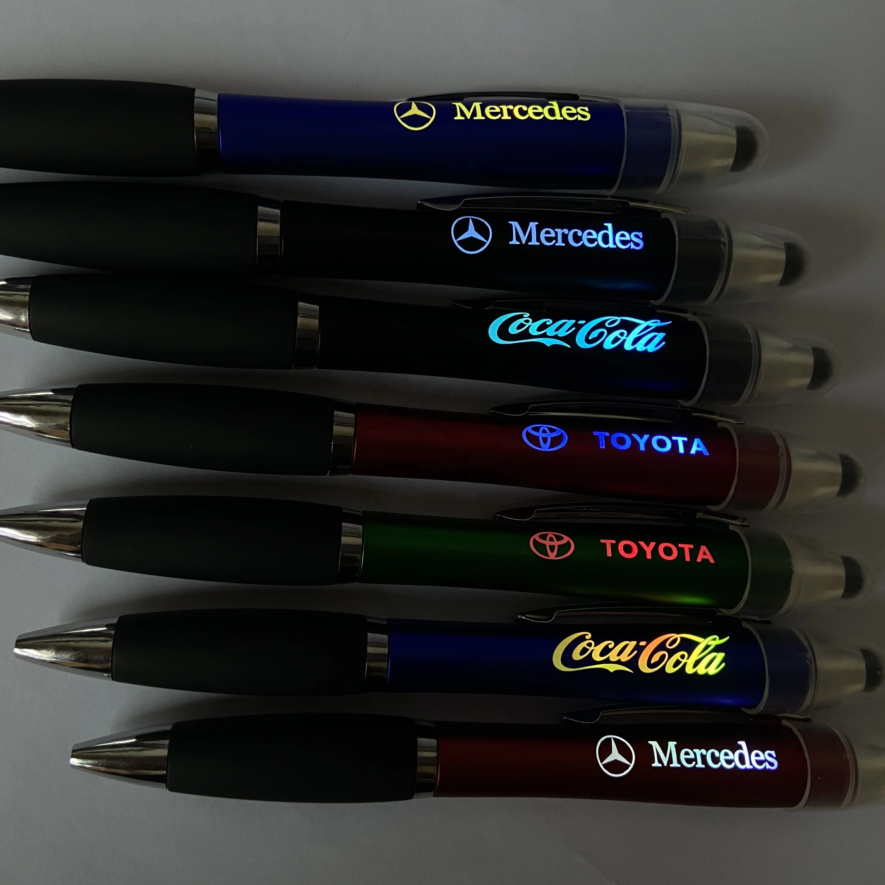 Flashing Pen - Custom Logo Multi-Function Ballpoint Pen