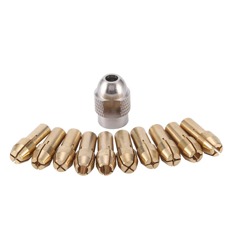 Electric Grinding Accessories Mini Drill Brass Collet Chuck For Dremel ...