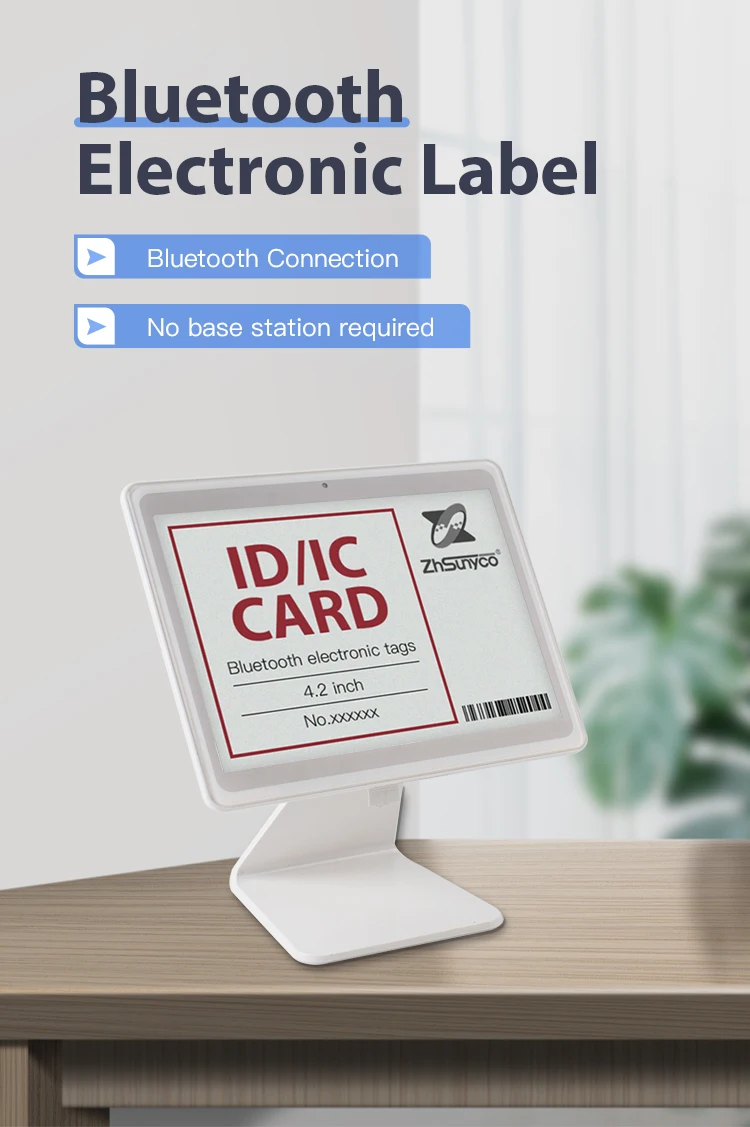 Bluetooth Esl Rfid Esl Supermarket Digital Price Tags