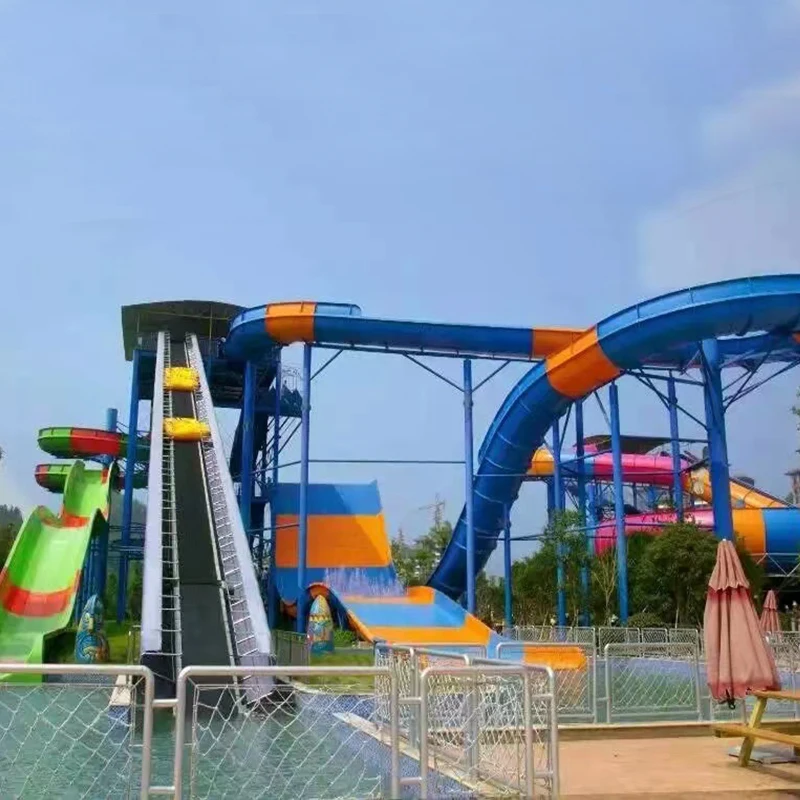 Hot Fiberglass Water Spiral Slides,Theme Water Park Equipment For Sale ...